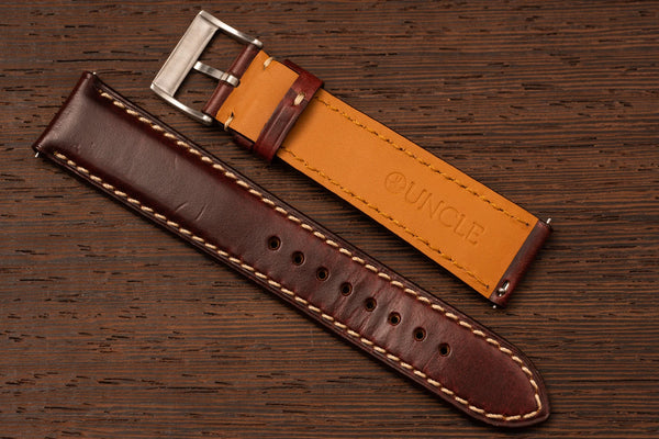 Horween Chromexcel Leather Strap - Merlot – unlimitedstraps